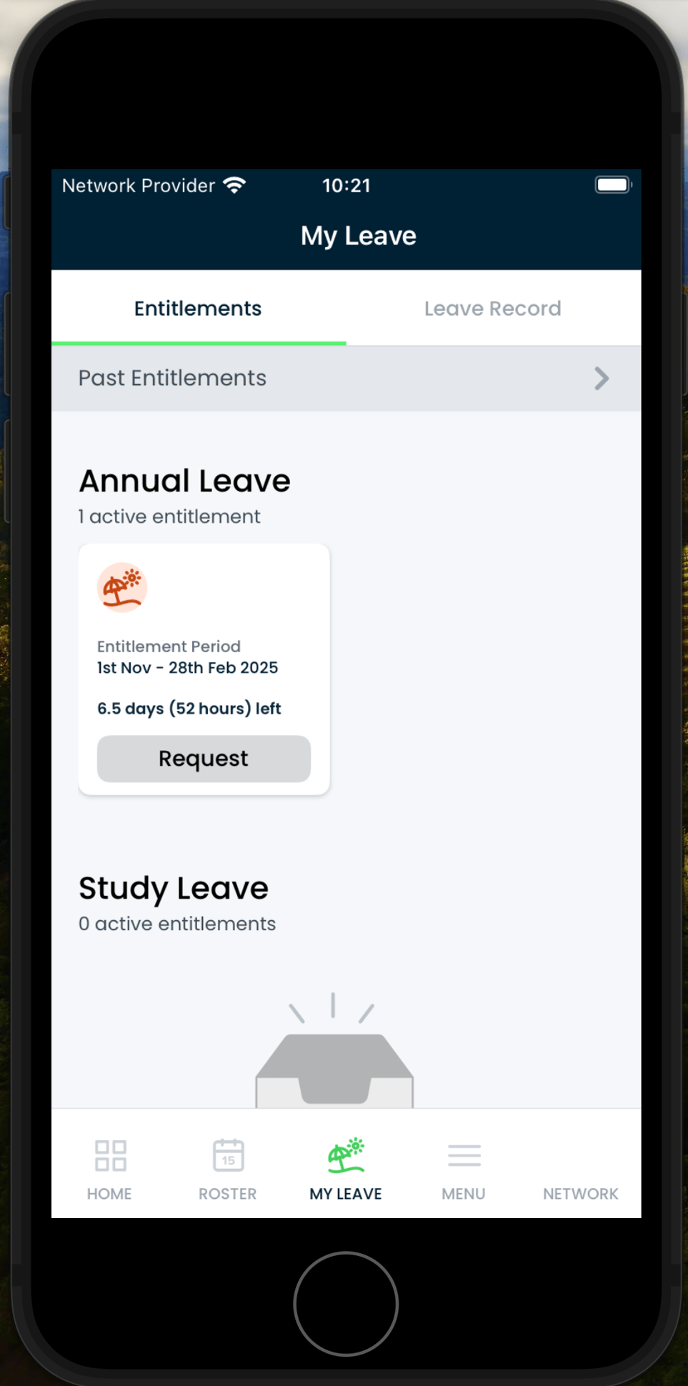 How do I request annual or study leave?