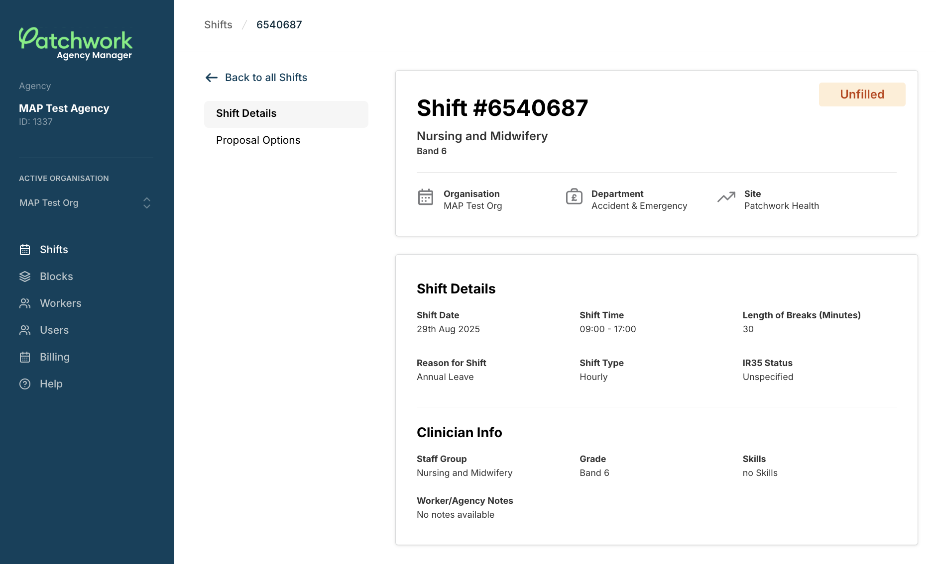 As an agency user, how do I propose a worker for a shift?